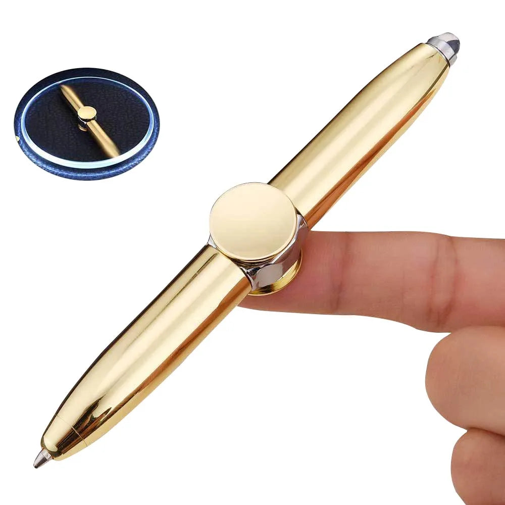 Fingertip Fidget Toys Multifunctional Ballpoint Pen Rotating Metal Pen ...