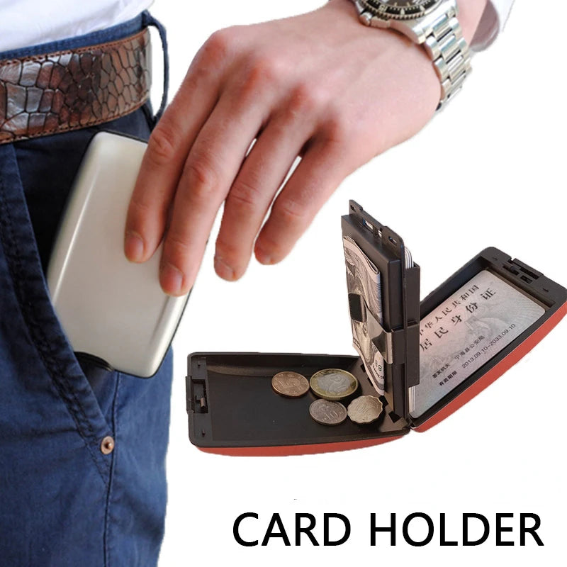 Card Case Unisex Wallet Protection Holder Business-Card new Metal ...