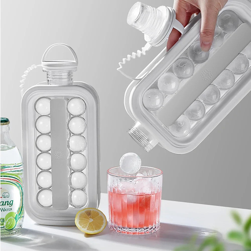 Portable Silicone Ice Ball Maker Kettle Creative Ice Cube Mold Kitchen ...