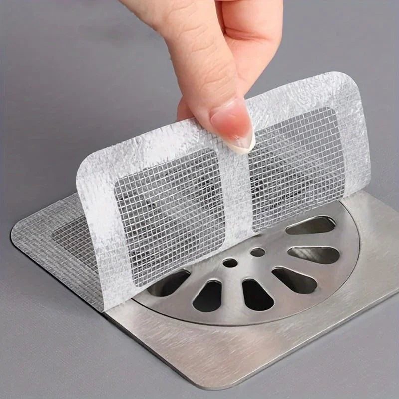 10pcs Disposable Shower Drain Hair Catcher Mesh Shower Drain Covers ...