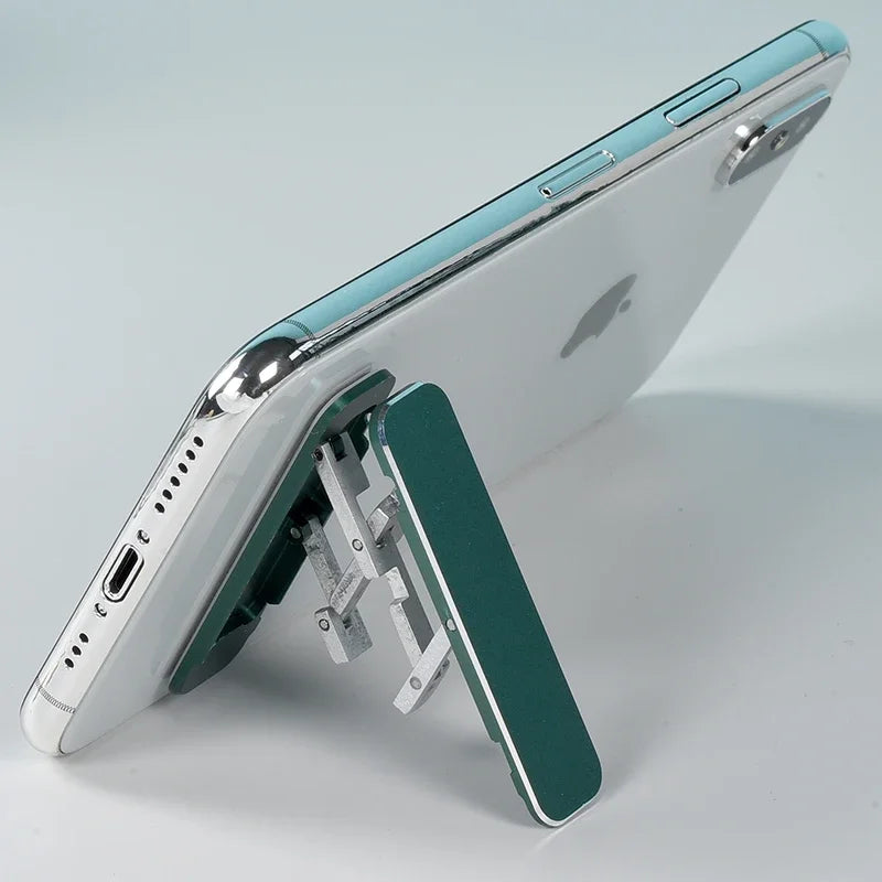 Folding Mini Metal Phone Holder Aluminum Alloy Foldable Desktop Stand ...