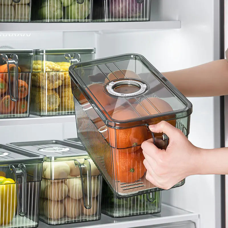 Fridge Organizer Refrigerator Storage Box Vegetable Fruit Egg Boxes ...
